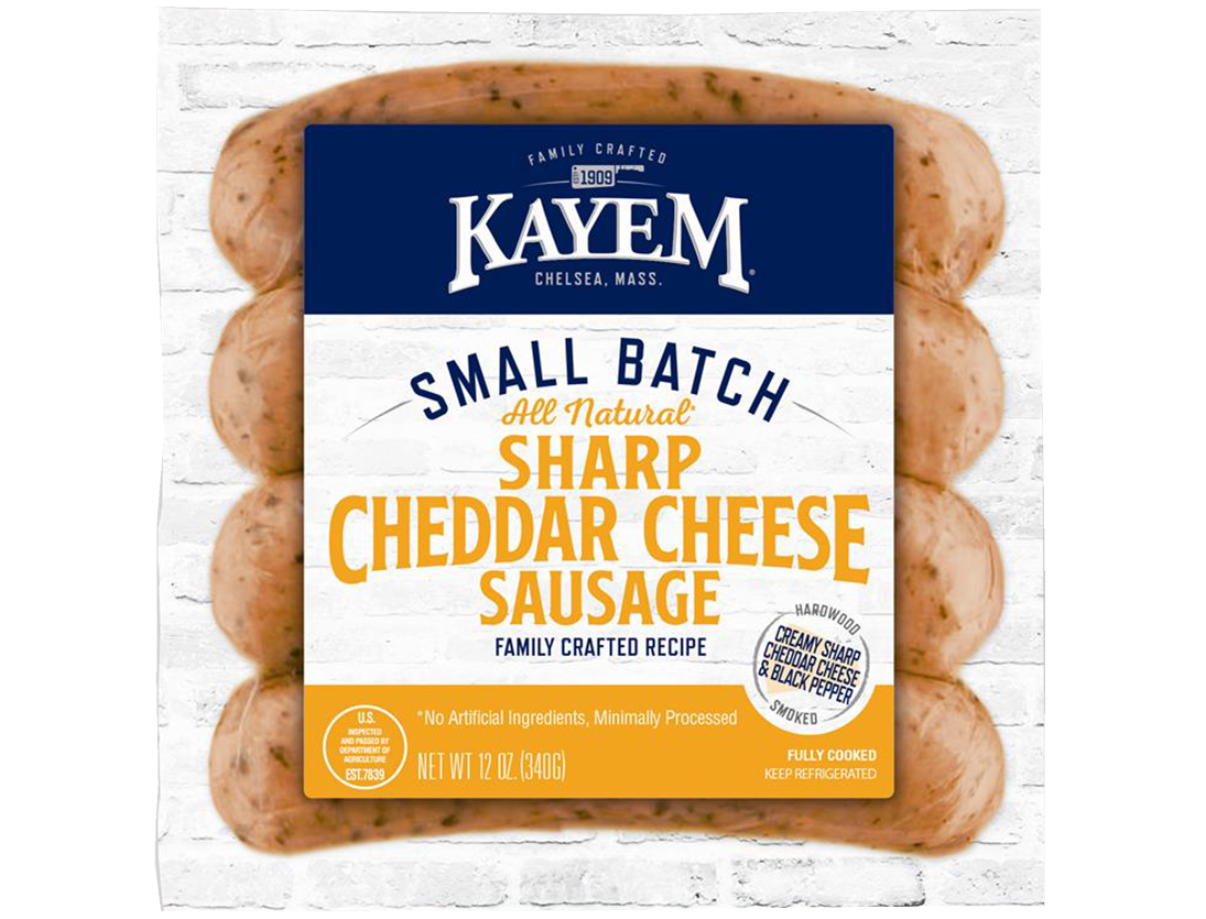 Small Batch Sharp Cheddar Cheese Sausage | Kayem